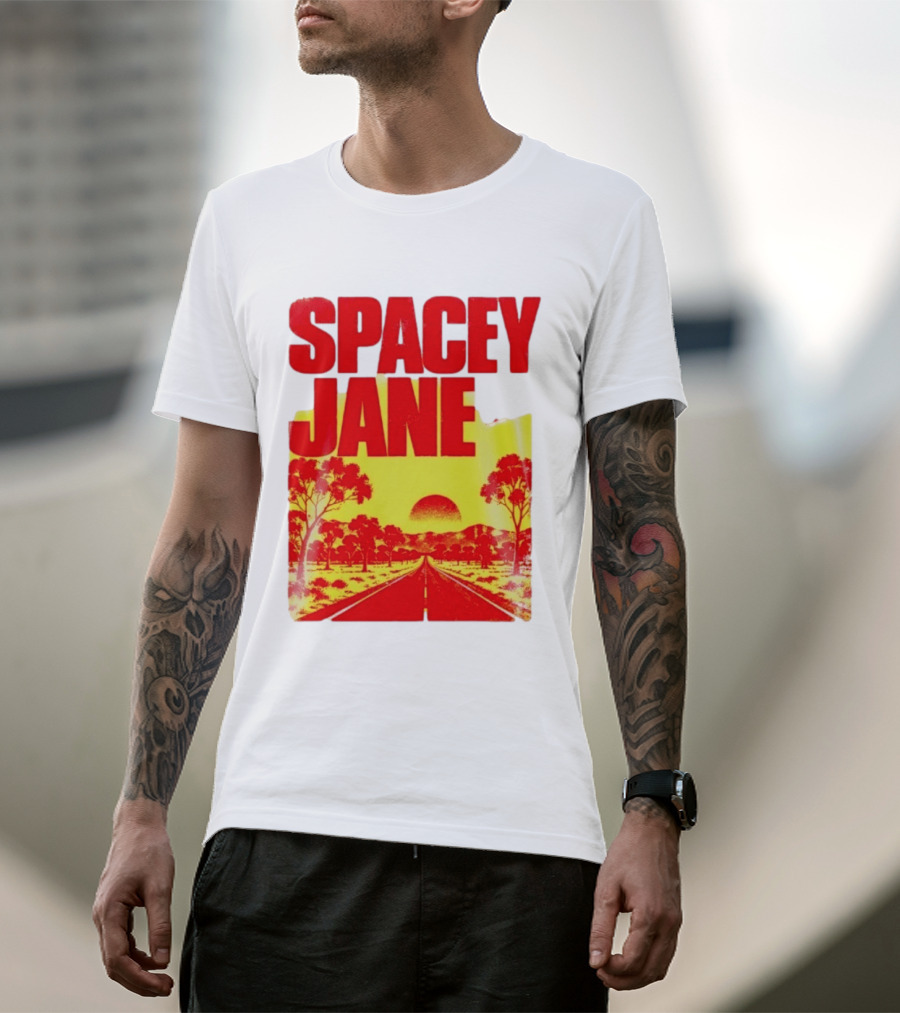 Spacey Jane Live Tour Australian Outback Sunset Scene T-Shirt