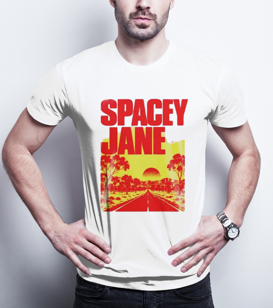 Spacey Jane Live Tour Australian Outback Sunset Scene T-Shirt