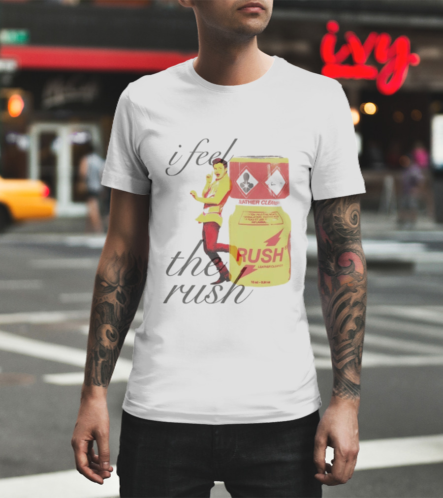 I Feel The Rush Leather Cleaner Chris Colfer T-Shirt