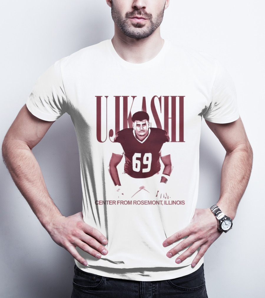 Ujkashi 69 Center Football Player From Rosemont Illinois T-Shirt