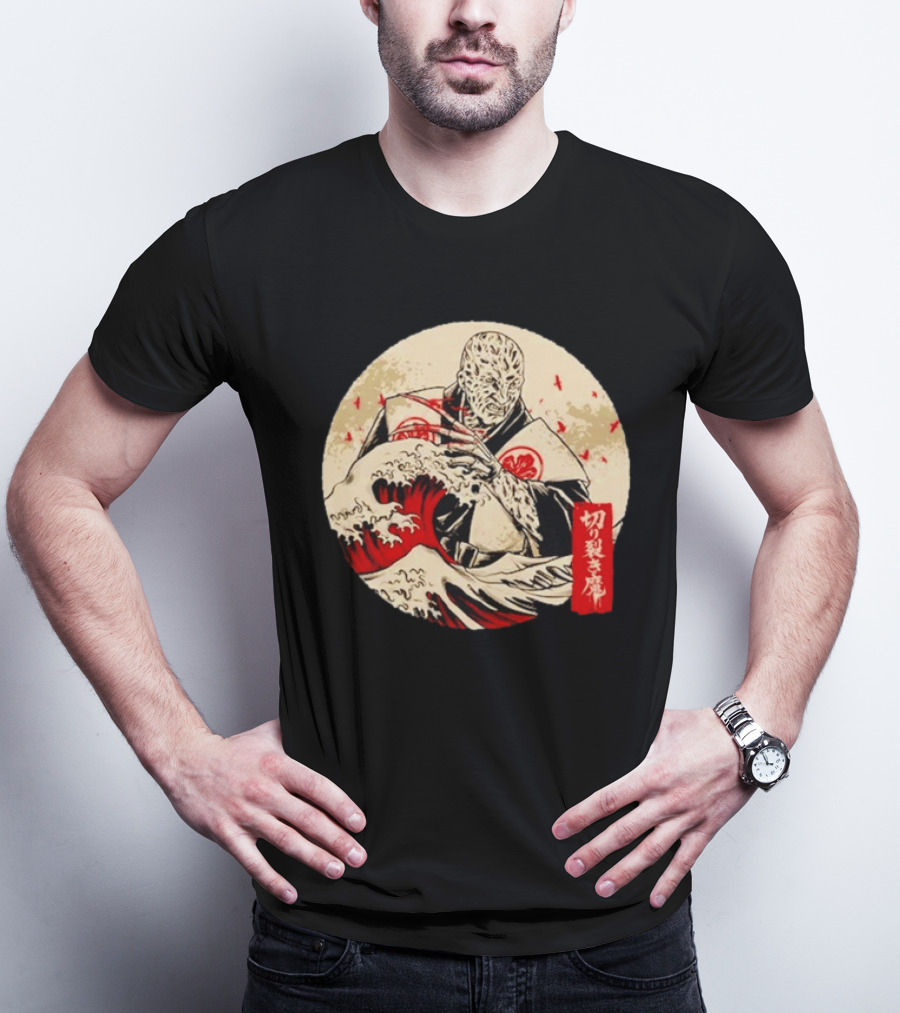 Freddy Krueger A Nightmare On Elm Street Japanese The Nightmare Samurai Ukiyo E T-Shirt