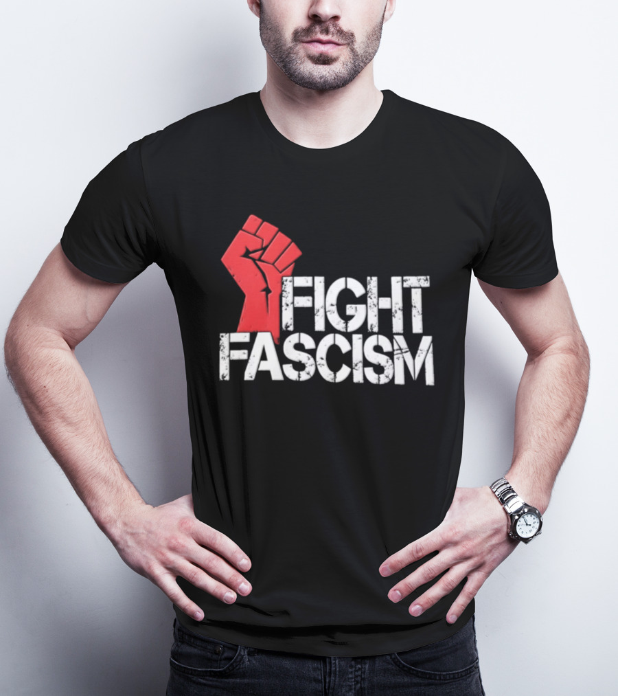 Mike Myers Red Fist Fight Fascism T-Shirt