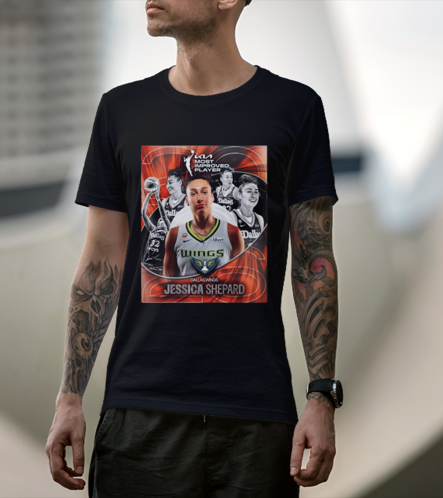 WNBA Most Improved Player 2023 Dallas Wings Jessica Shepard T-Shirt
