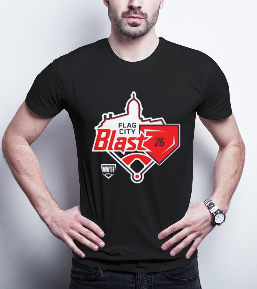 7th Annual Flag City Blast Softball '26 MWTF Event T-Shirt