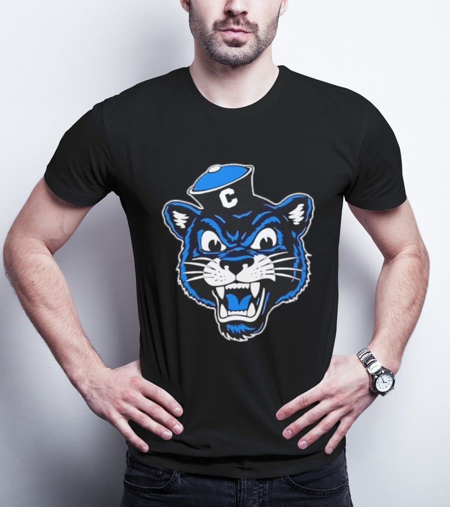 Columbia University Blue Panther Head T-Shirt