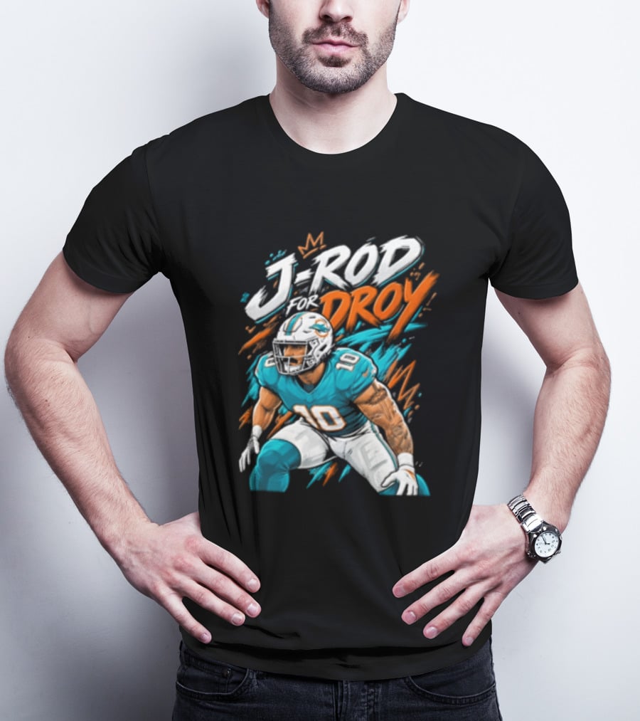 Miami Dolphins J Rod Droy Tyreek Hill Fan T-Shirt