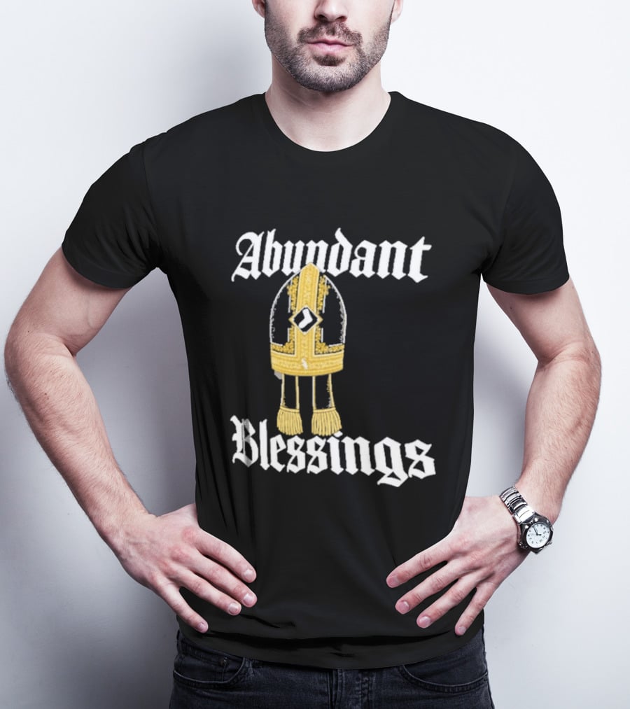 Abundant Blessings White Sox Pope Hat T-Shirt