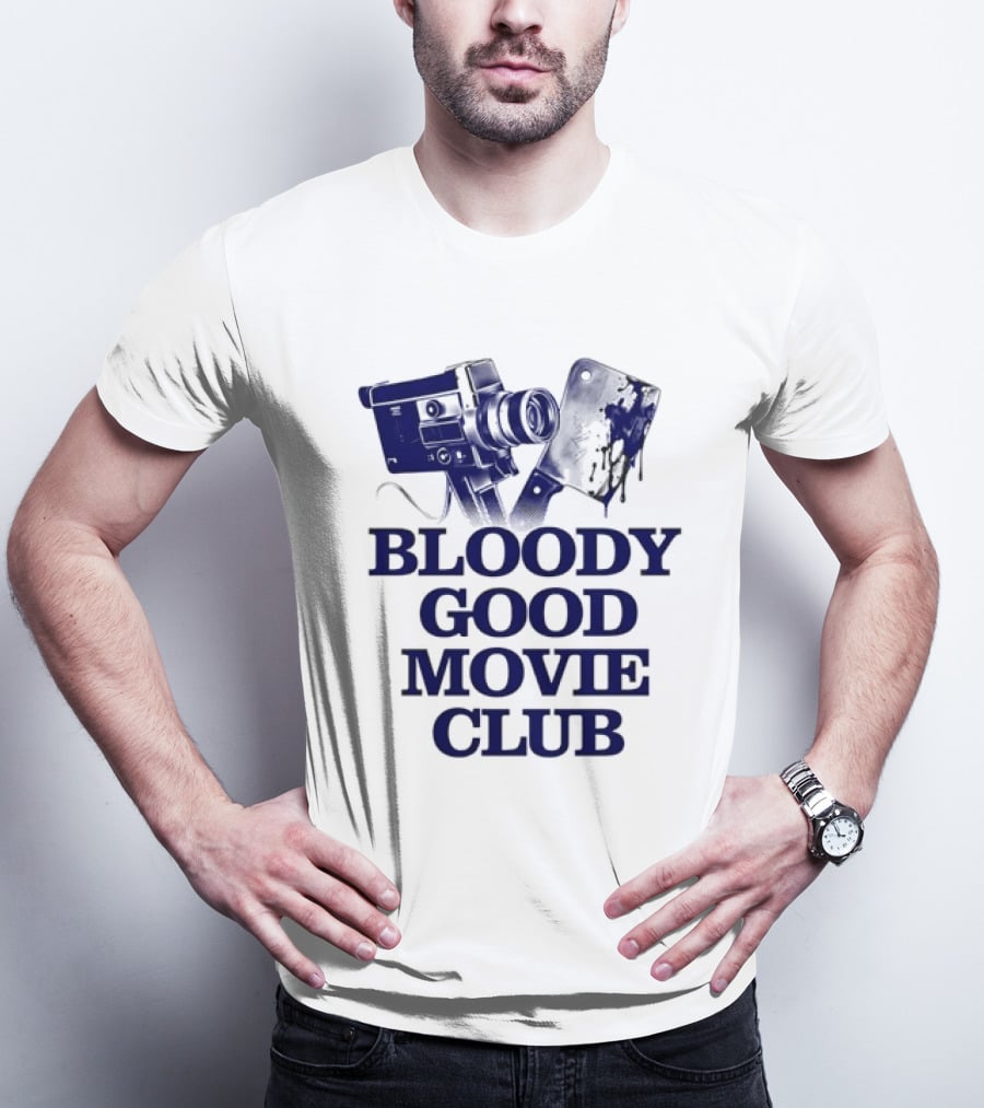 Bloody Good Movie Club Vintage Camera Aesthetic T-Shirt