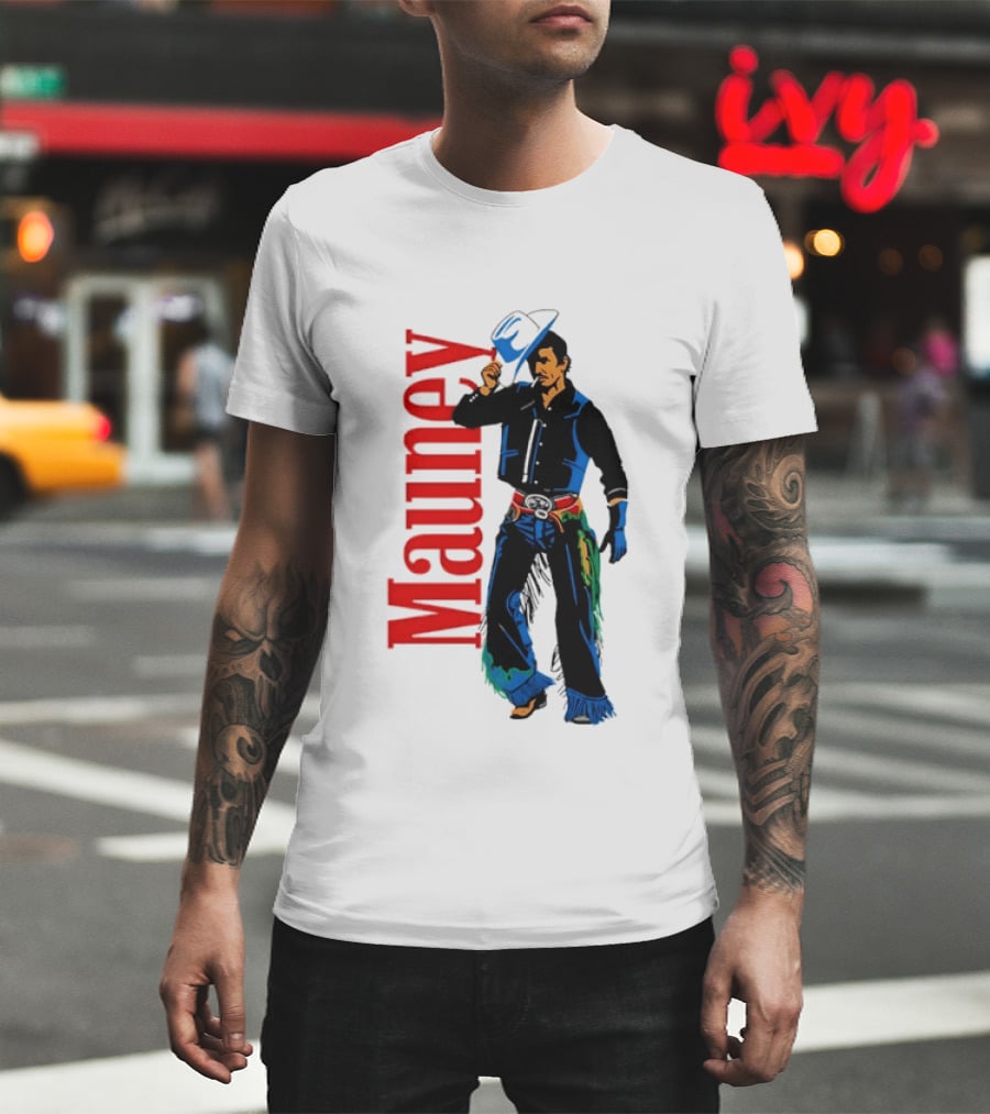 JB Mauney Bull Rider Cowboy Style Western T-Shirt