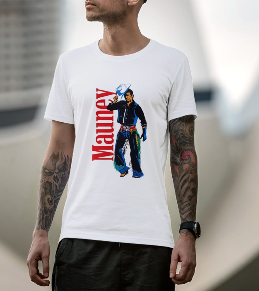 JB Mauney Bull Rider Cowboy Style Western T-Shirt