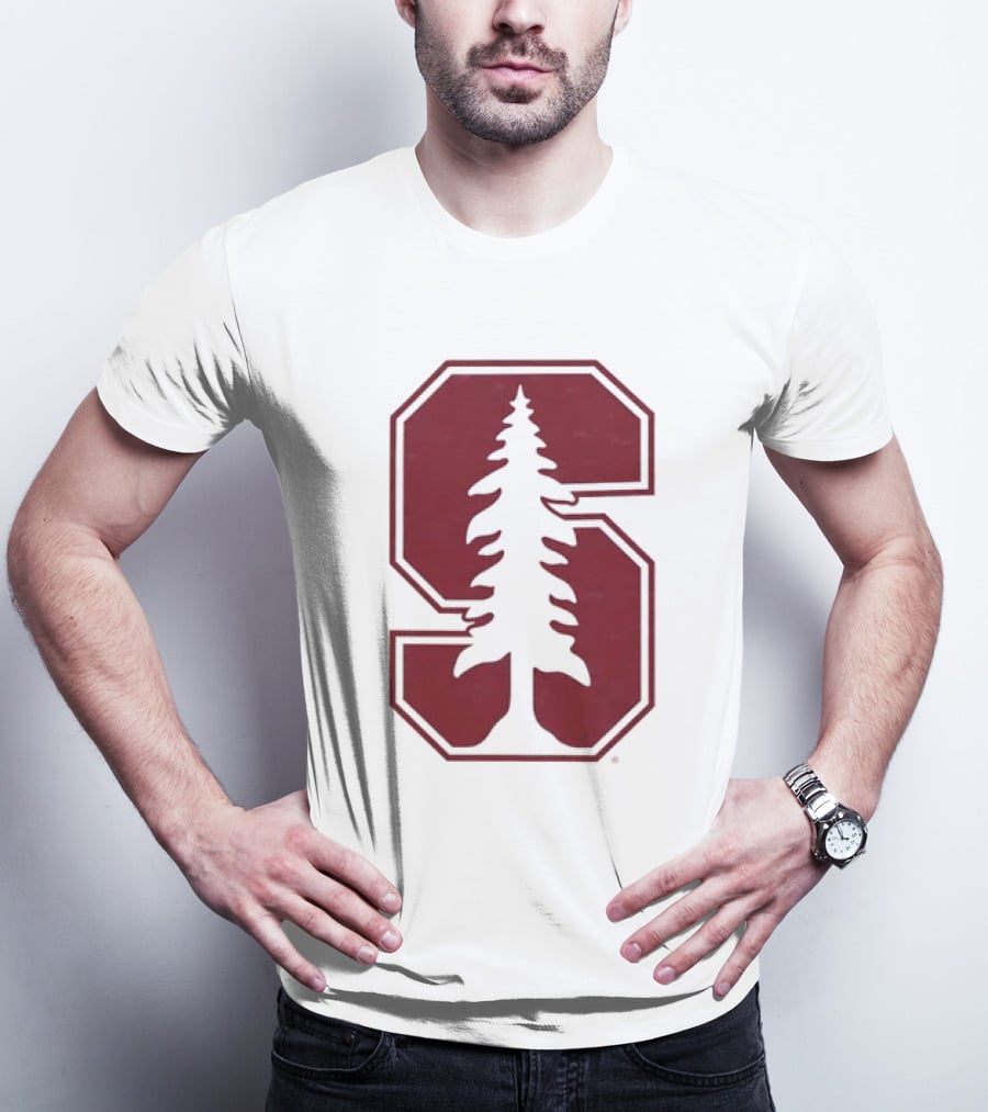 Stanford University Cardinal Block S Tree Logo NCAA T-Shirt