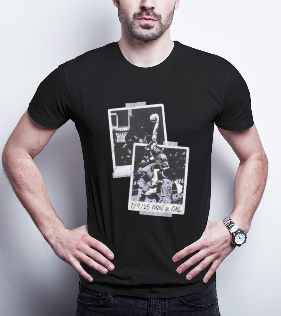 Anthony Edwards Minnesota Timberwolves Slam Dunk 1/9/25 MIN @ ORL T-Shirt