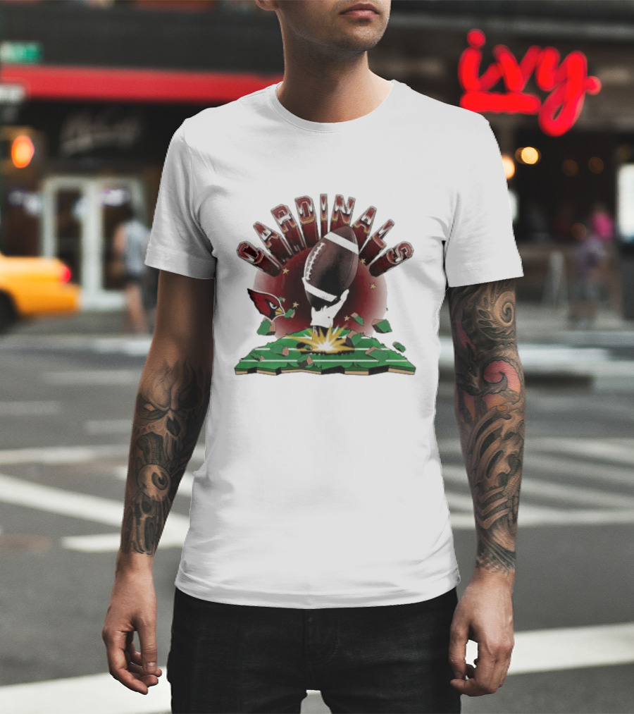 Cardinals 2026 Explode Clubhouse Football Breakthrough T-Shirt