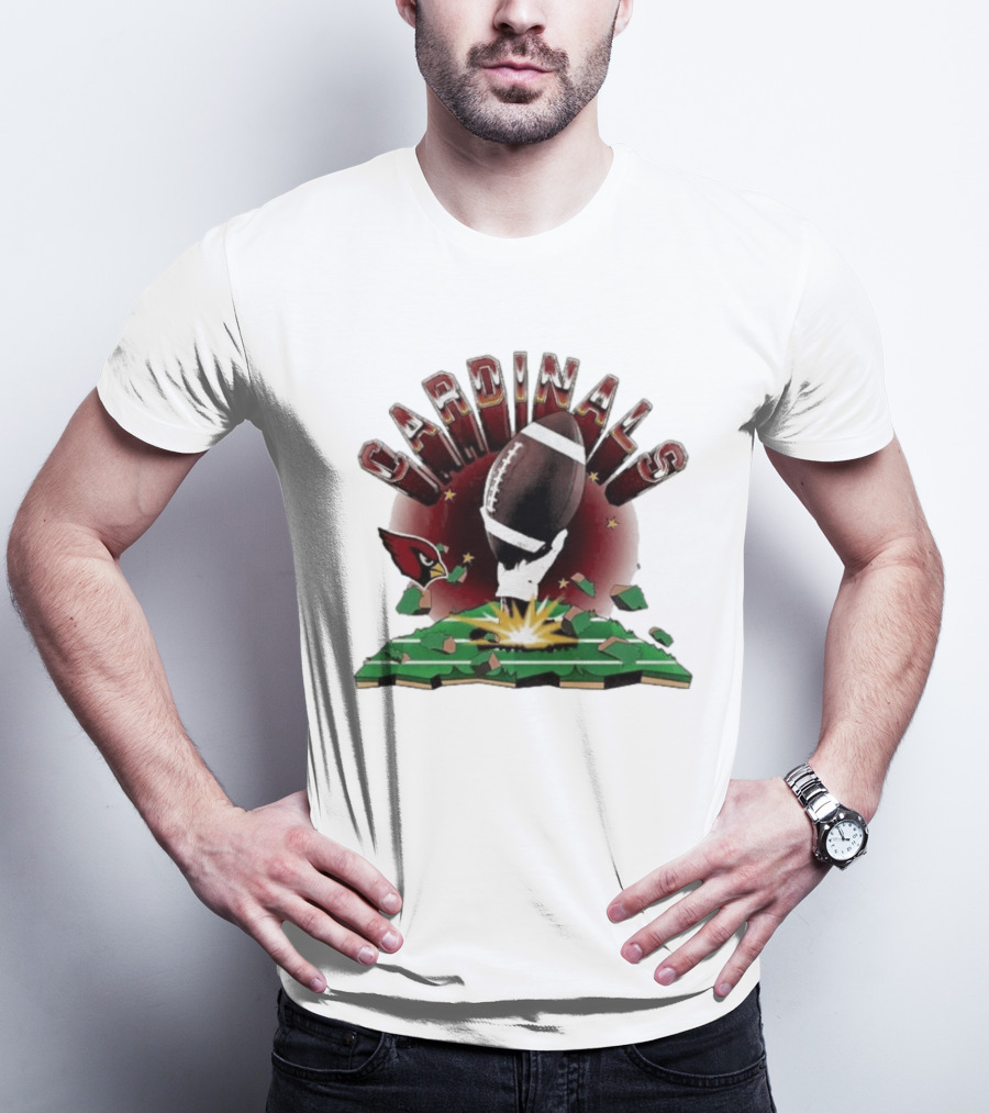 Cardinals 2026 Explode Clubhouse Football Breakthrough T-Shirt