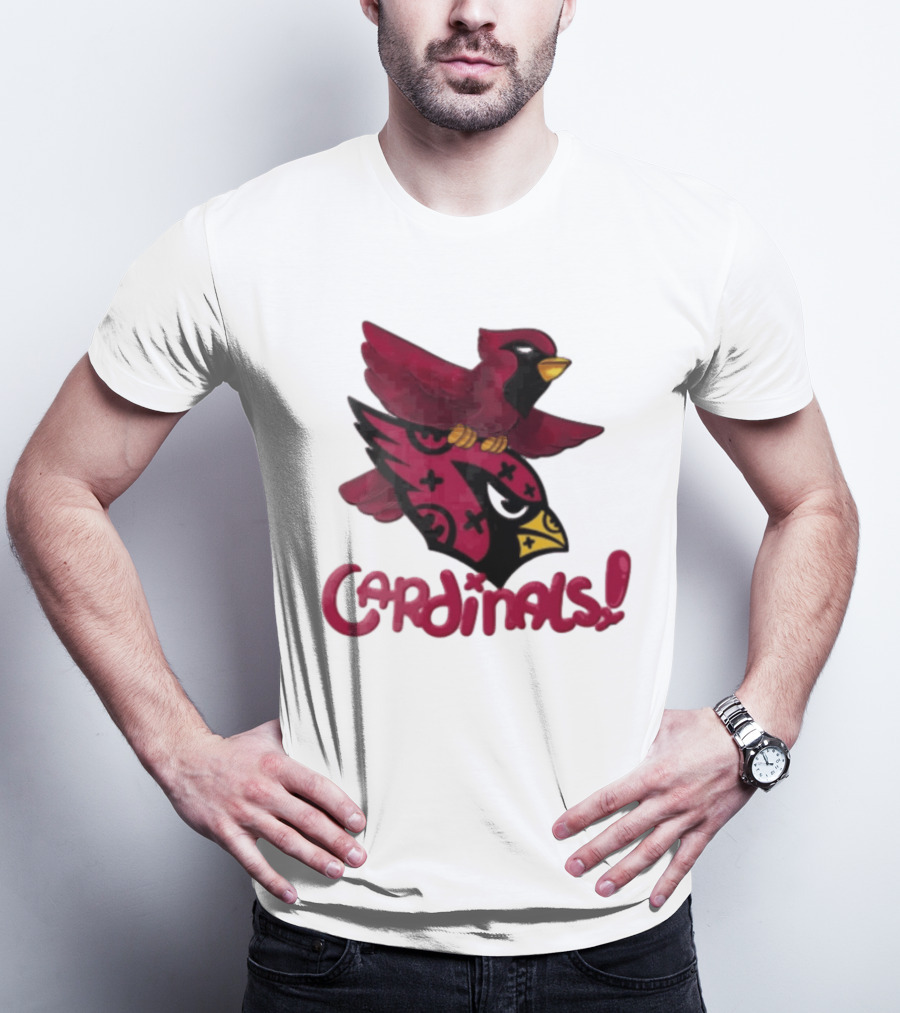 Arizona Cardinals Red Bird Iconic Fan Gear T-Shirt