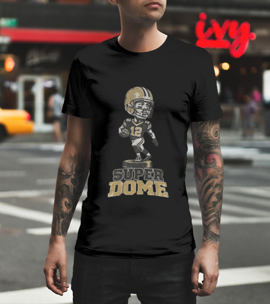 Super Dome Chris Olave New Orleans Saints Football Player #12 T-Shirt