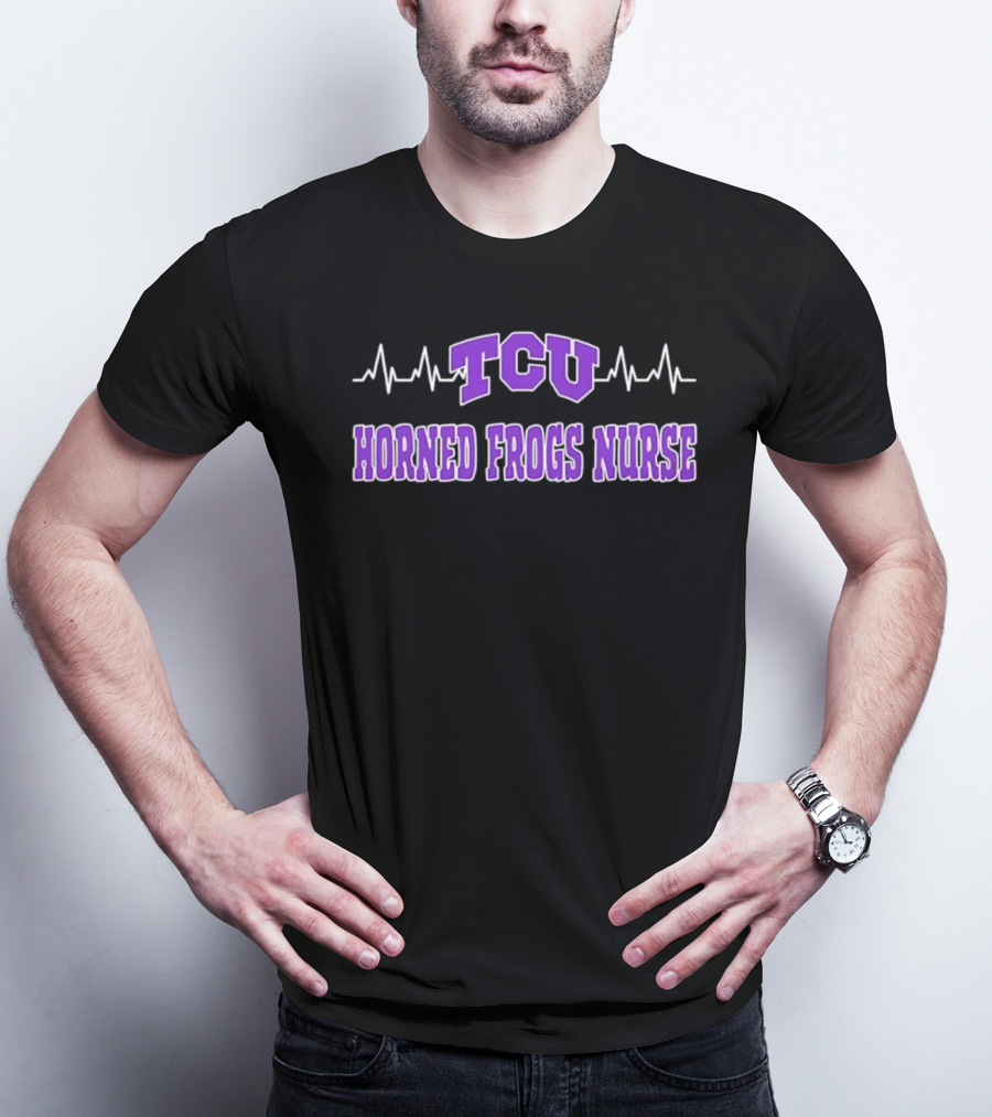TCU Horned Frogs Nurse Heartbeat T-Shirt