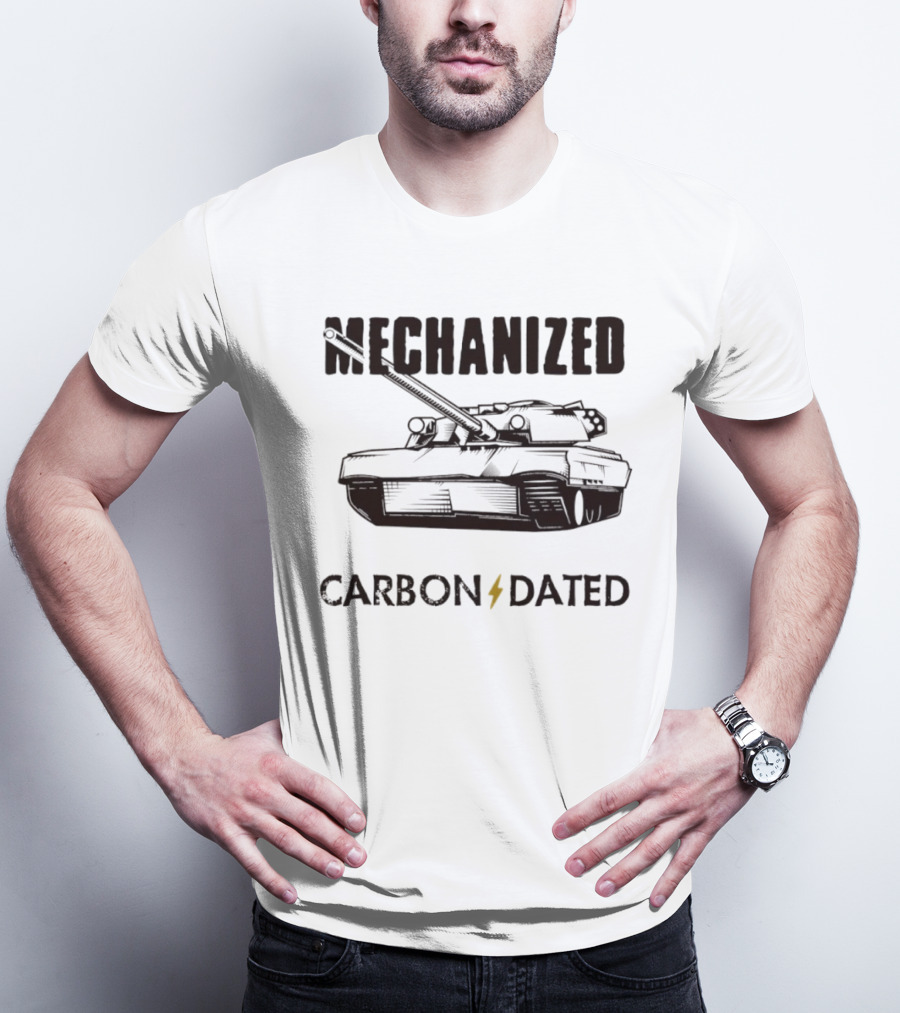 Mechanized Carbon Dated Tank Military Armored Vehicle T-Shirt