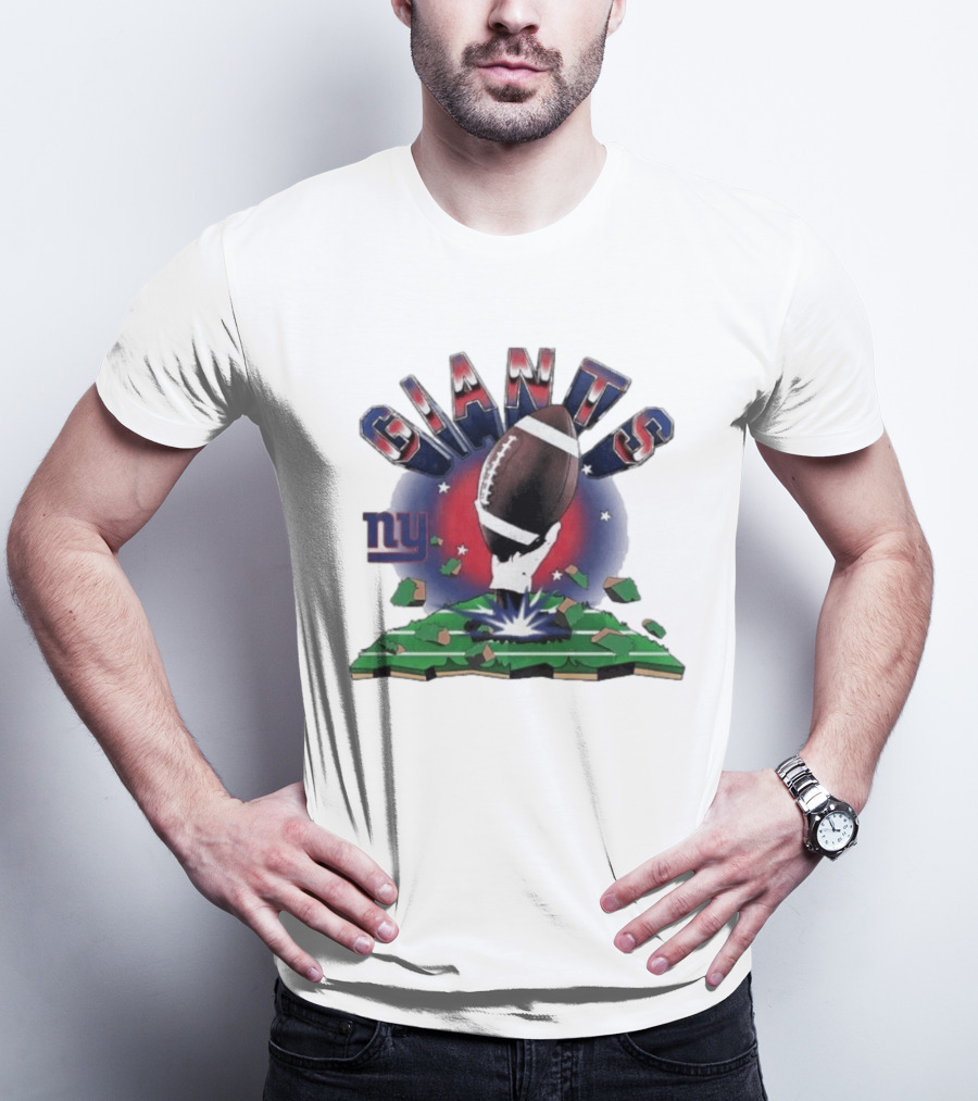 New York Giants 2026 Explode Clubhouse Football Hand Stars Ny T-Shirt
