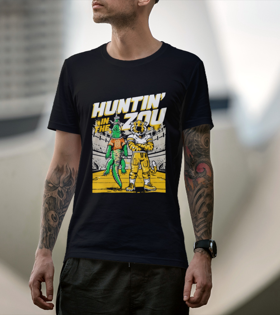 Huntin' In The Zou Missouri Tigers Stadium Rivalry T-Shirt