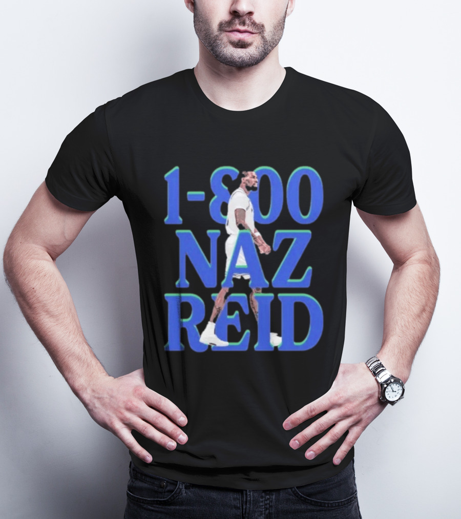 1 800 Naz Reid Minnesota Timberwolves Basketball T-Shirt