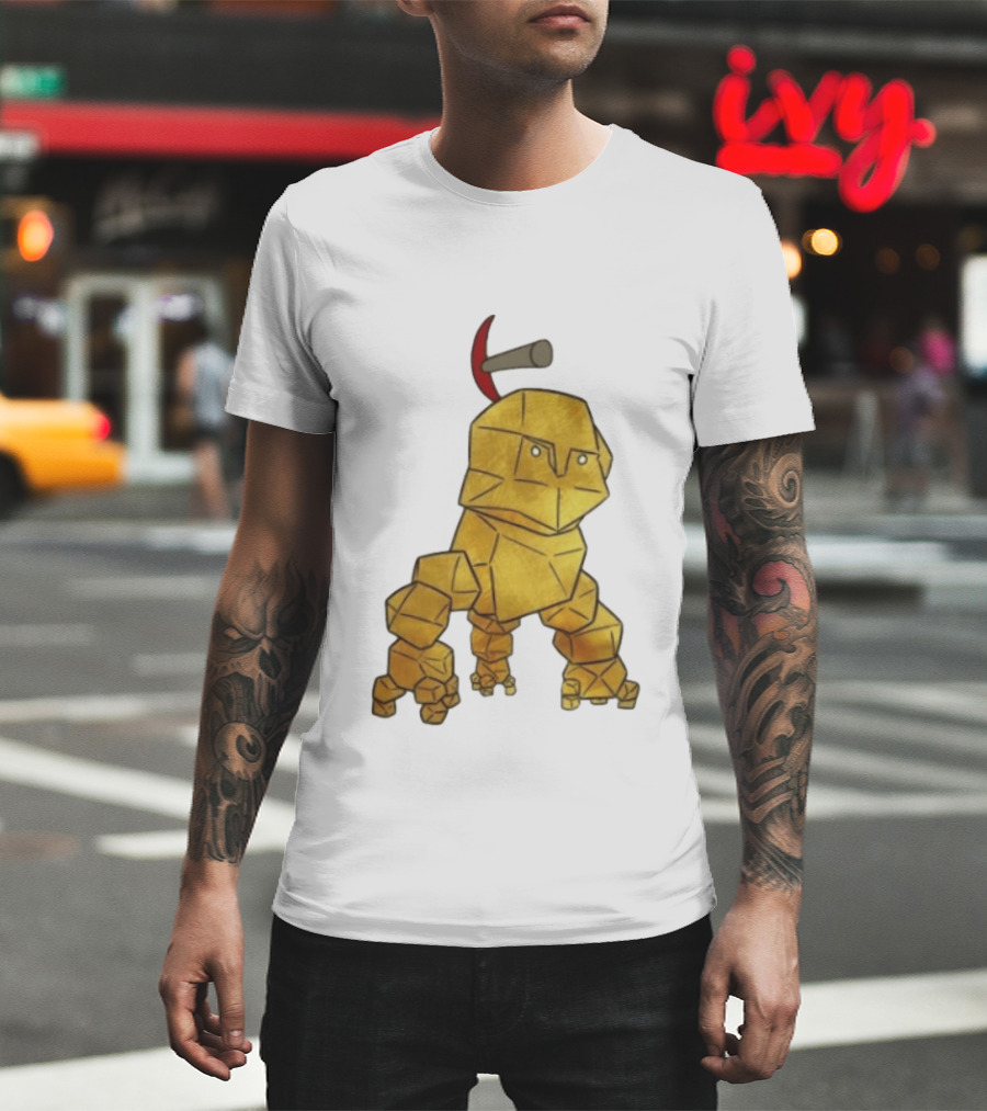 San Francisco 49ers Gold Rock Golem Miner Pickaxe T-Shirt