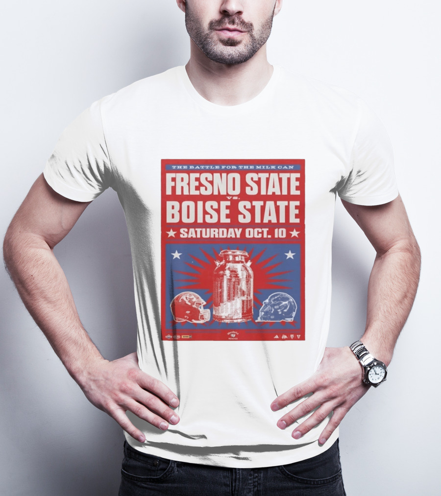 The Battle For The Milk Can Fresno State Vs Boise State Saturday Oct 10 T-Shirt