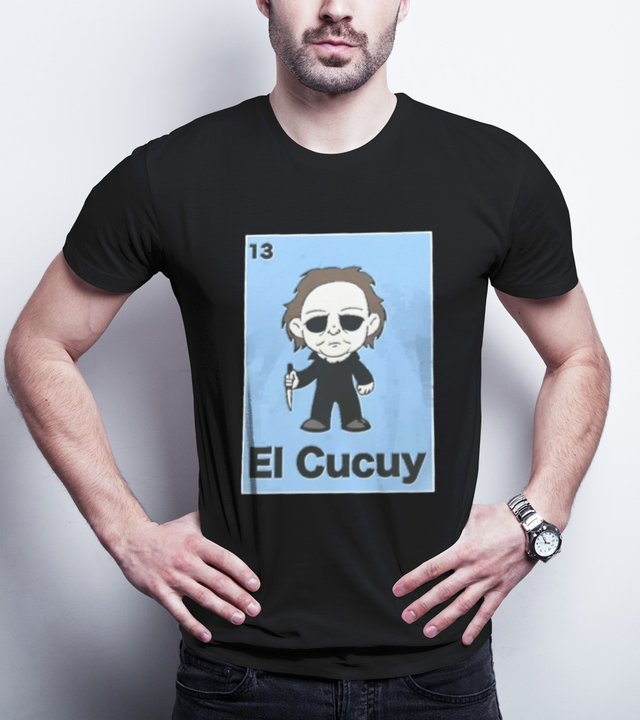 13 El Cucuy Michael Myers Chibi Holding Knife T-Shirt