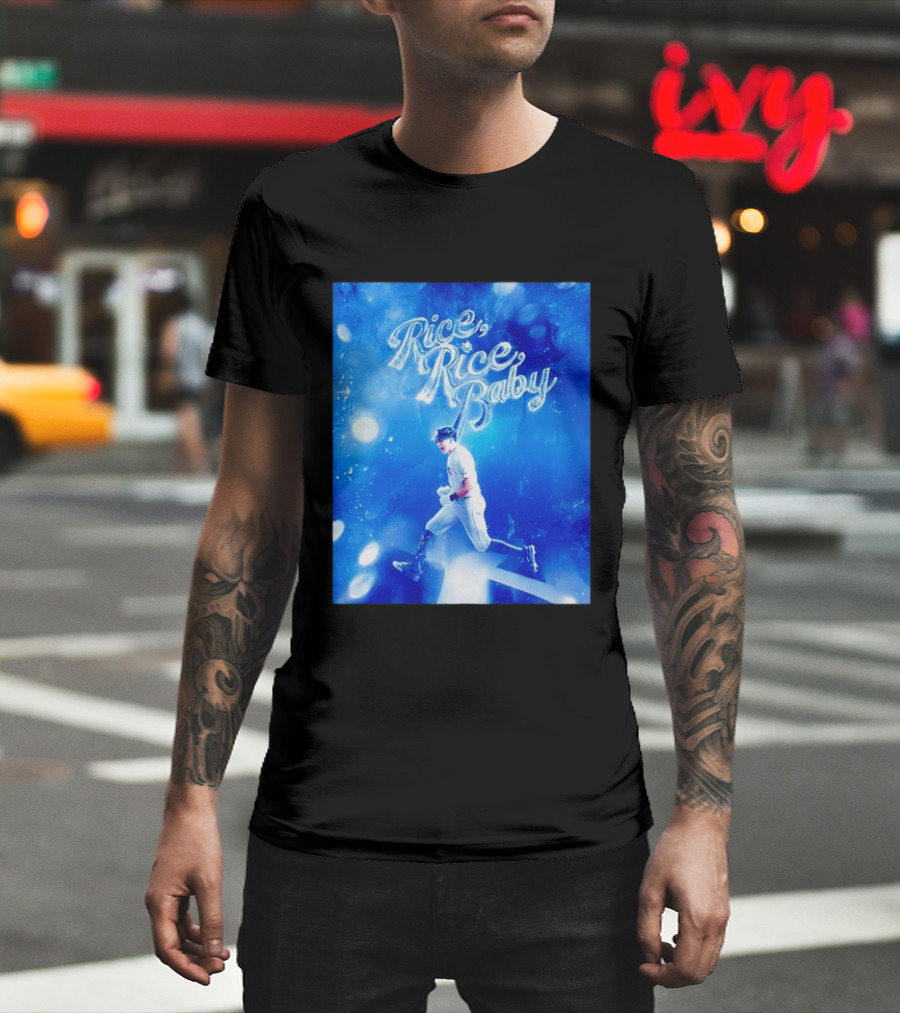 Ben Rice Rice Rice Baby New York Yankees MLB T-Shirt