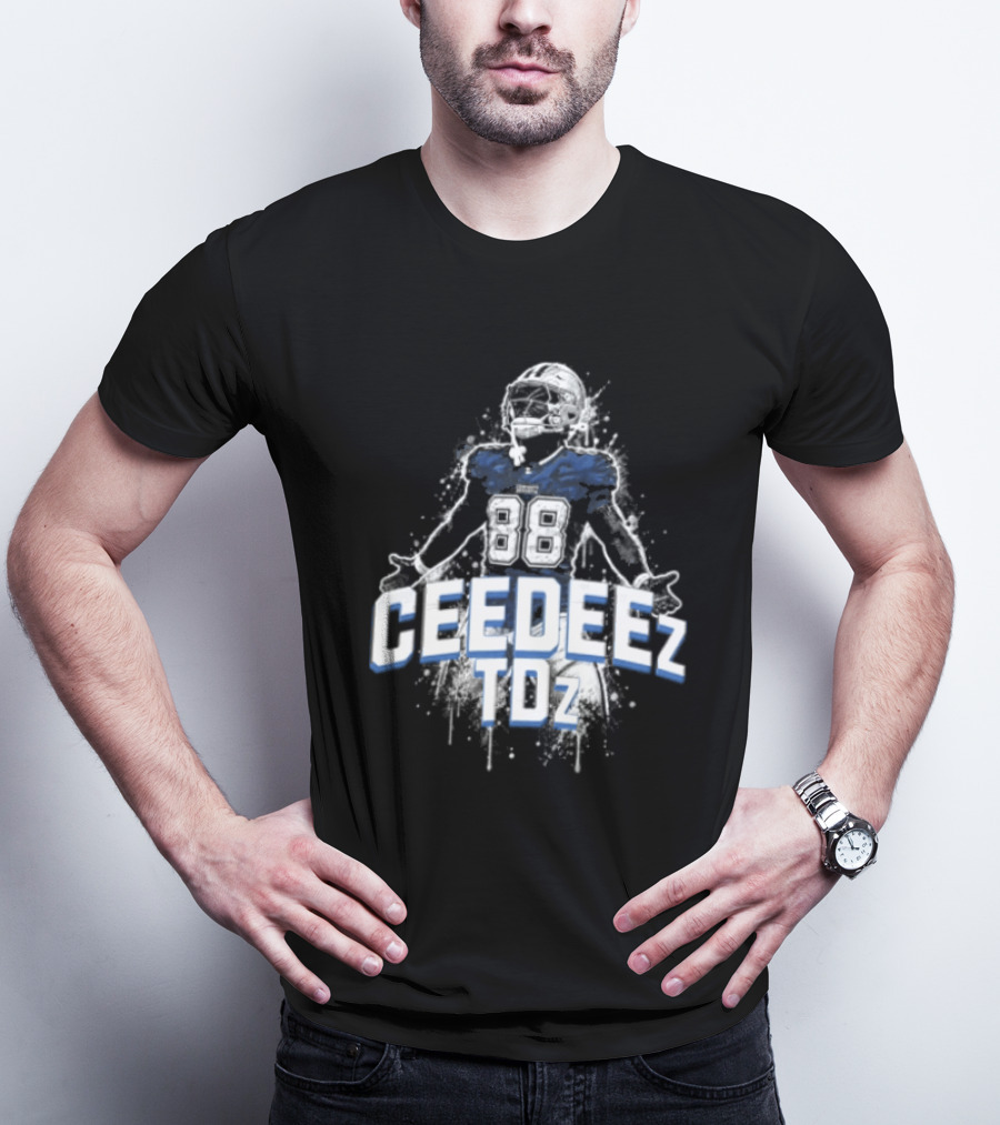 Ceedeez TDz Football Player Retro Title T-Shirt
