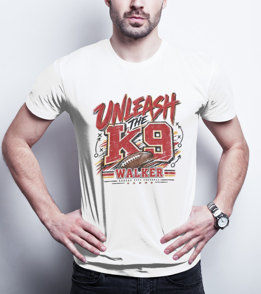 Unleash The K9 Walker Kansas City Football T-Shirt