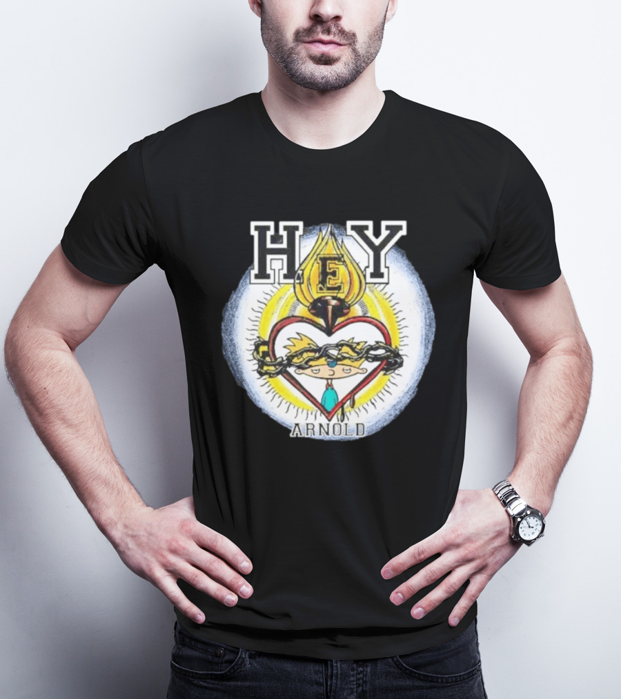 Hey Arnold Sacred Heart Nickelodeon Bootleg T-Shirt