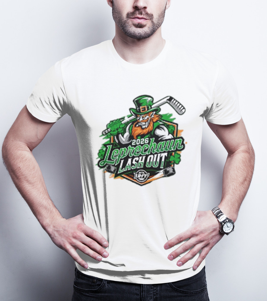 2026 Leprechaun Lash Out Hockey Logo Irish Hockey Players T-Shirt