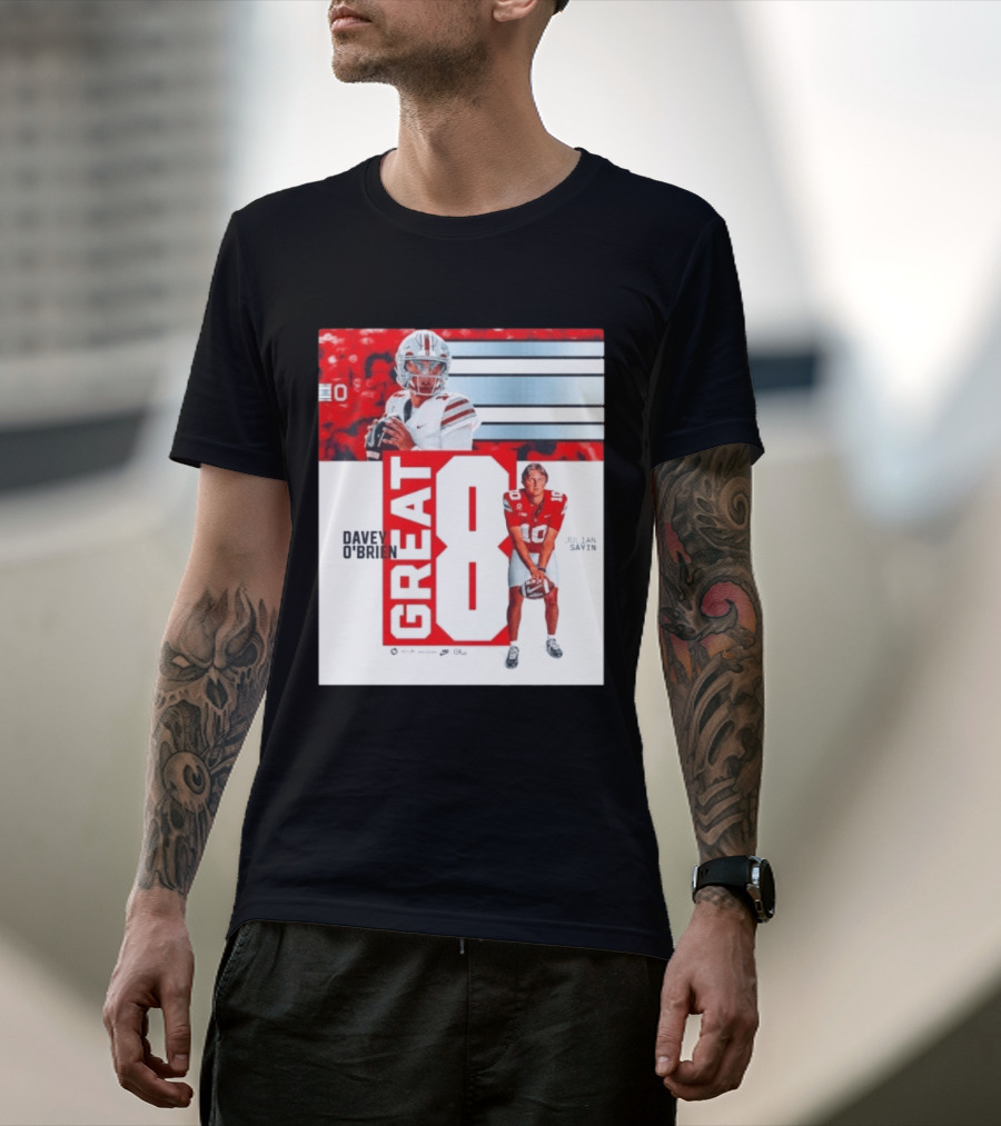 Ohio State Buckeyes Great 8 Julian Sayin Davey O'Brien Award T-Shirt