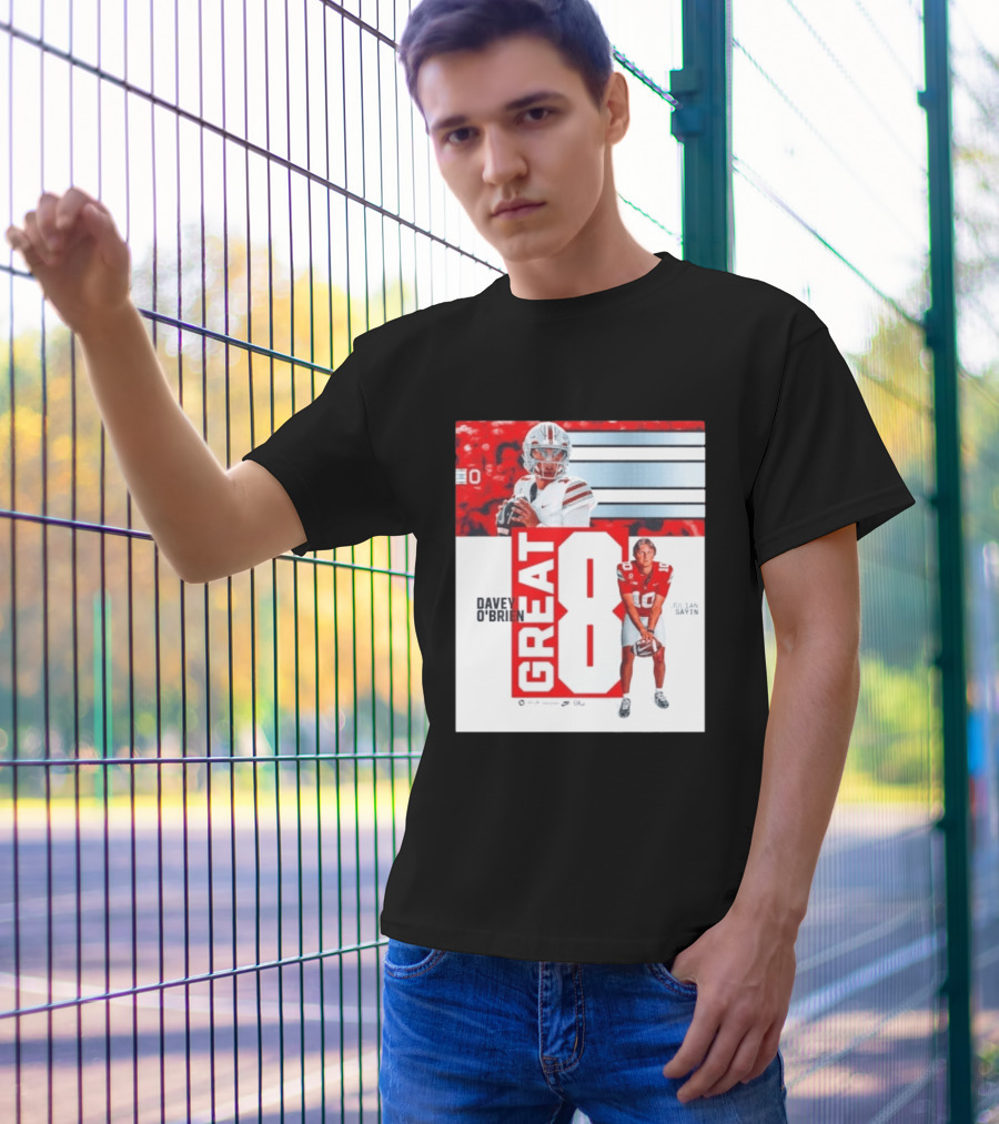 Ohio State Buckeyes Great 8 Julian Sayin Davey O'Brien Award T-Shirt