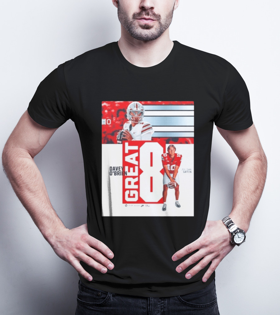 Ohio State Buckeyes Great 8 Julian Sayin Davey O'Brien Award T-Shirt