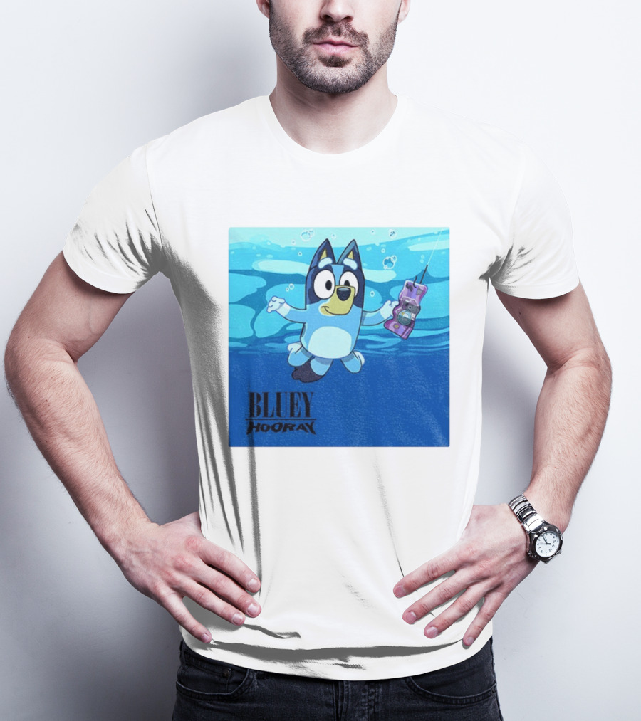 Bluey Hooray Nirvana Nevermind T-Shirt