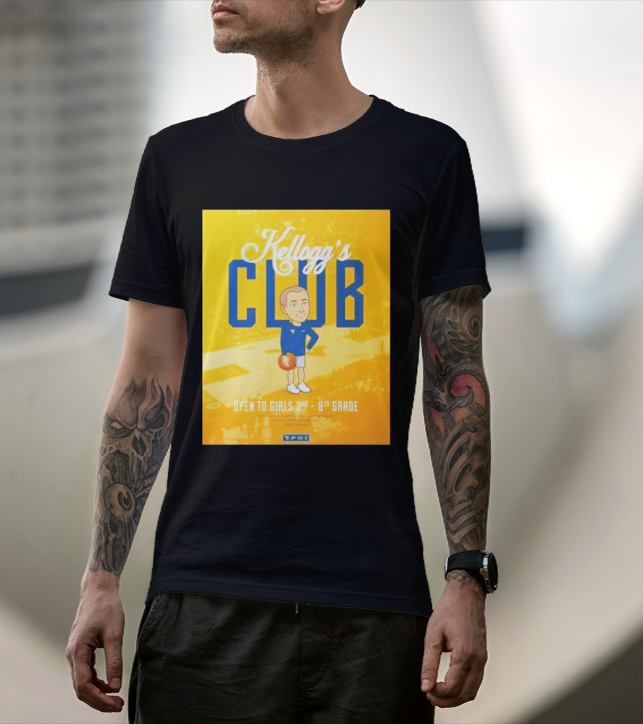 Kellogg's Club West Virginia University Basketball Clinic Open To Girls Grades 3 To 8 T-Shirt