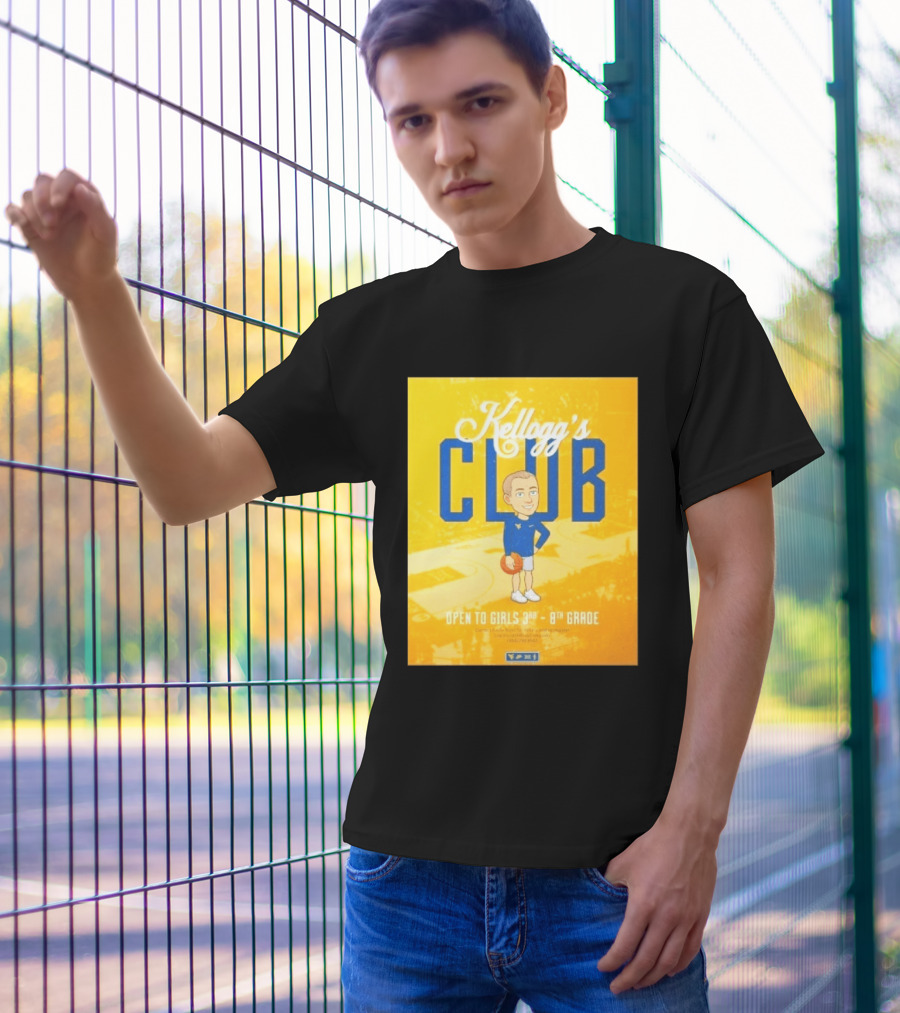 Kellogg's Club West Virginia University Basketball Clinic Open To Girls Grades 3 To 8 T-Shirt