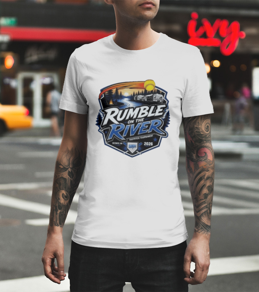 Rumble On The River Fastpitch Tournament Oconto WI 2026 T-Shirt
