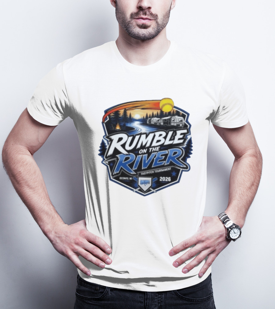 Rumble On The River Fastpitch Tournament Oconto WI 2026 T-Shirt