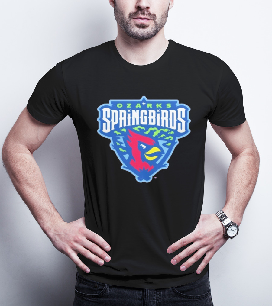 Ozarks Springbirds Baseball Cardinal Iconic Team T-Shirt
