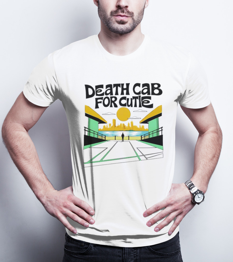 Death Cab For Cutie Skyline Indie Rock City Sunset T-Shirt