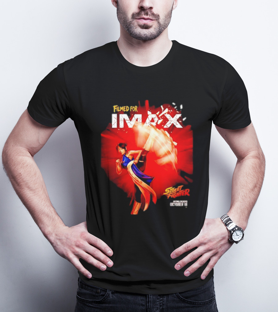 Filmed For IMAX Street Fighter Chun Li October 16 T-Shirt