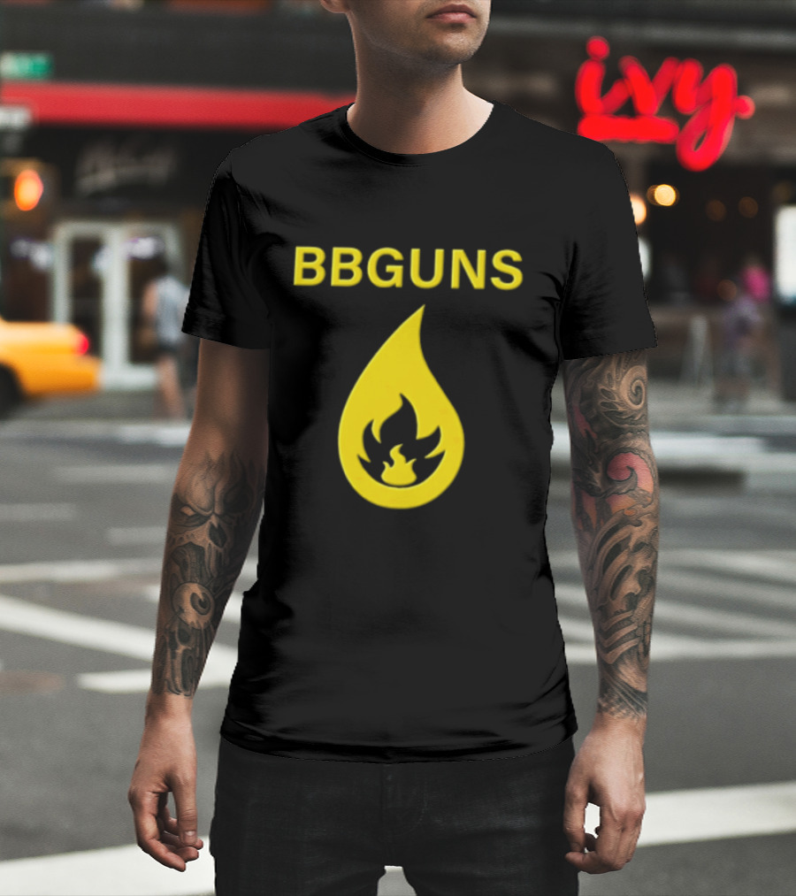 BBGUNS Yellow Flame T-Shirt