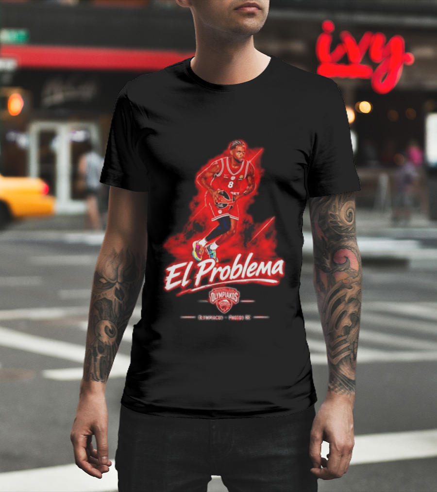Nigel Williams Goss Olympiakos Euroleague El Problema Basketball 8 T-Shirt