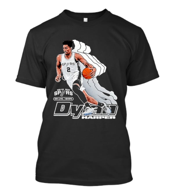 Dylan Harper Number 2 San Antonio Spurs NBA 500 Level @NBPA T-Shirt