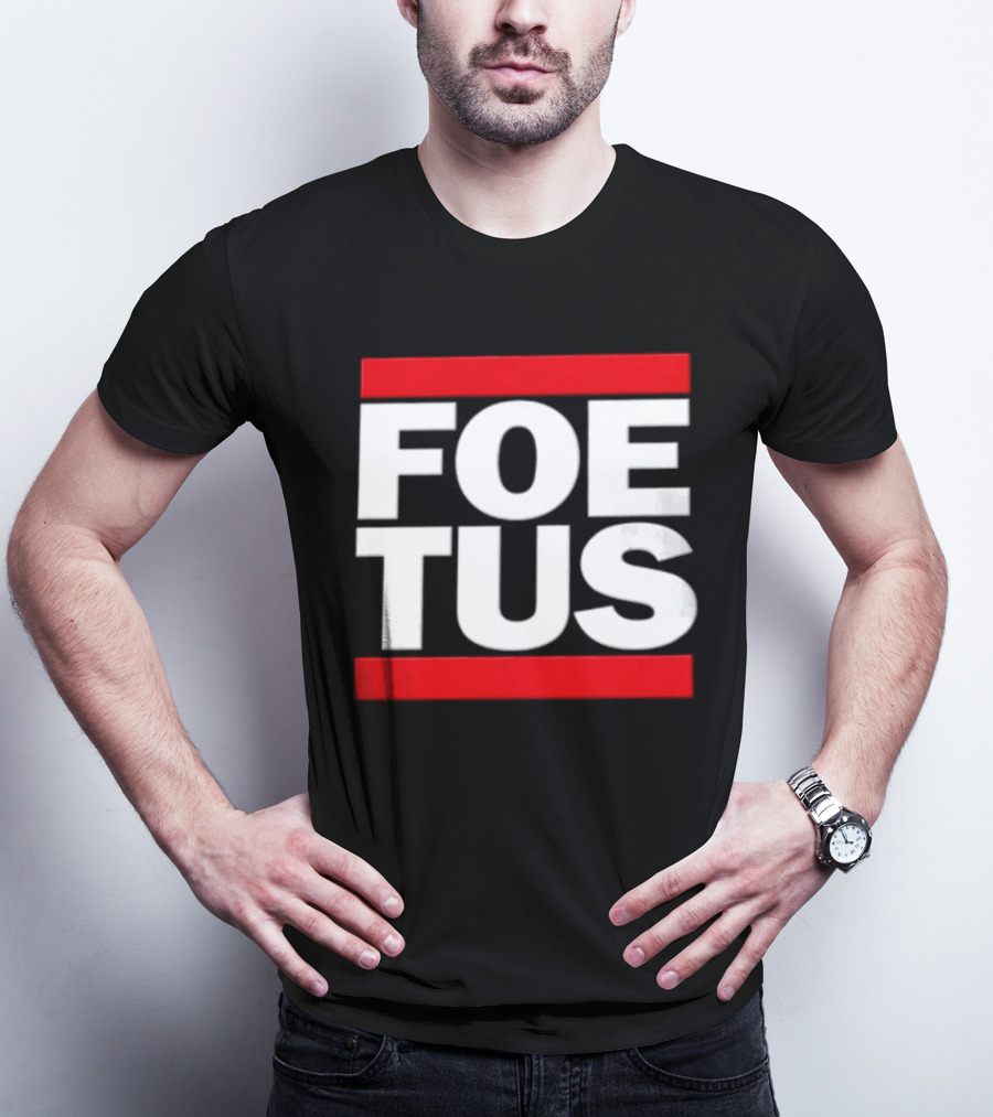 Foetus White Letters With Red Bars T-Shirt