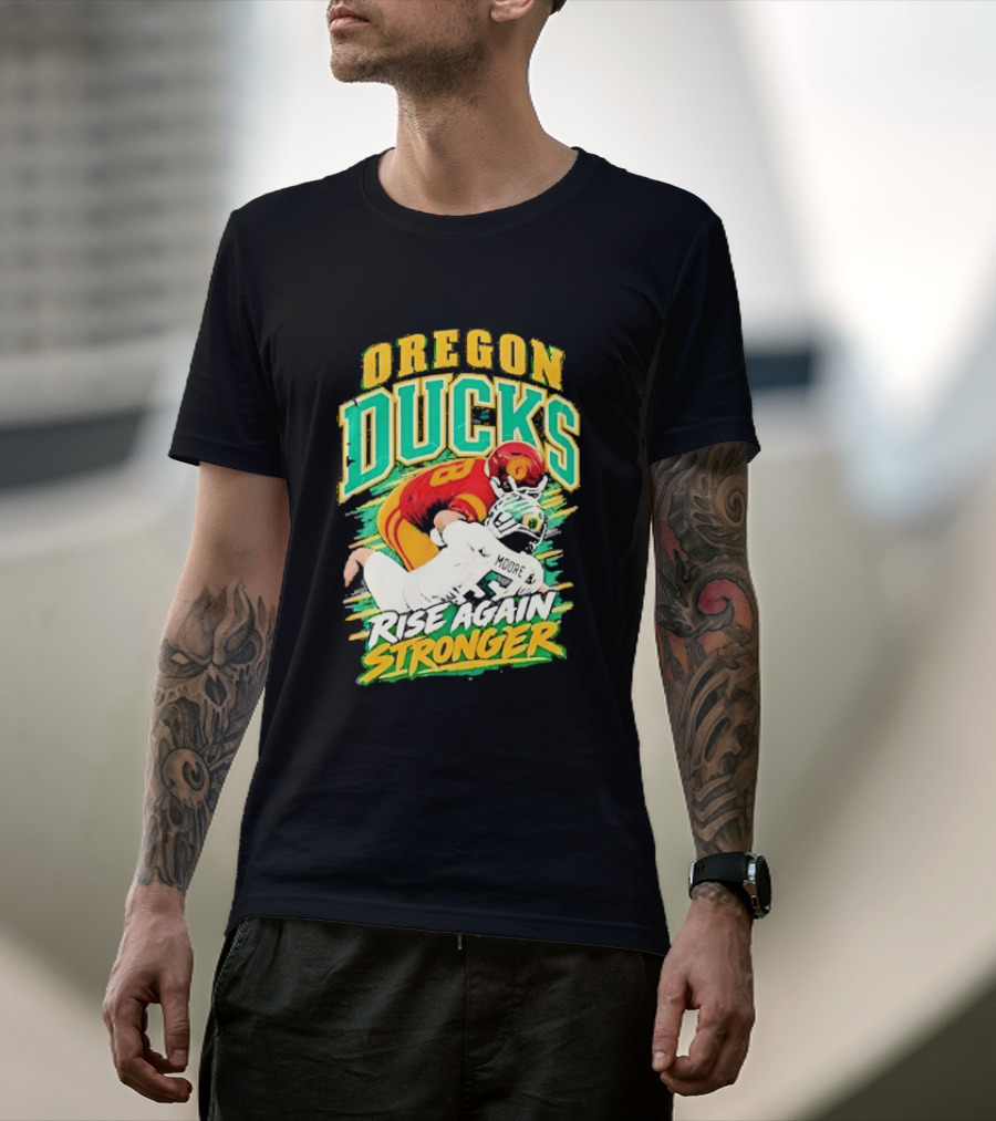 Oregon Ducks Rise Again Stronger College Football T-Shirt