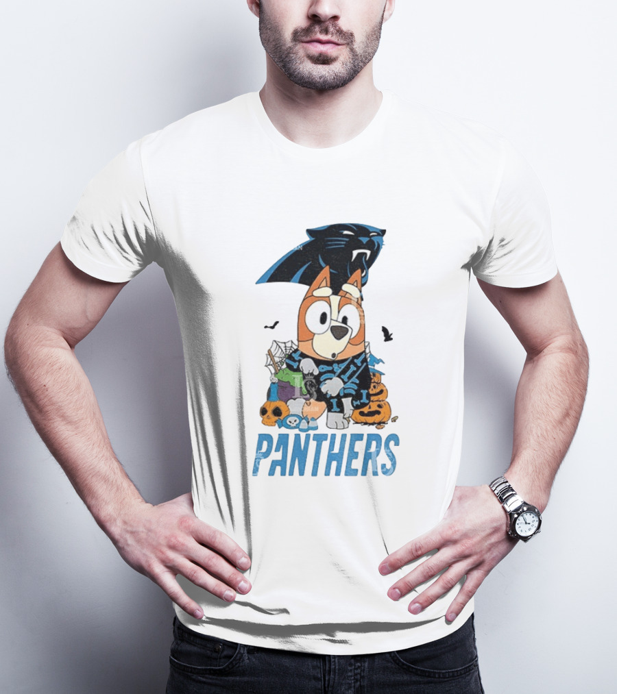 Carolina Panthers Bluey Halloween 2026 Fun Fan Collab T-Shirt